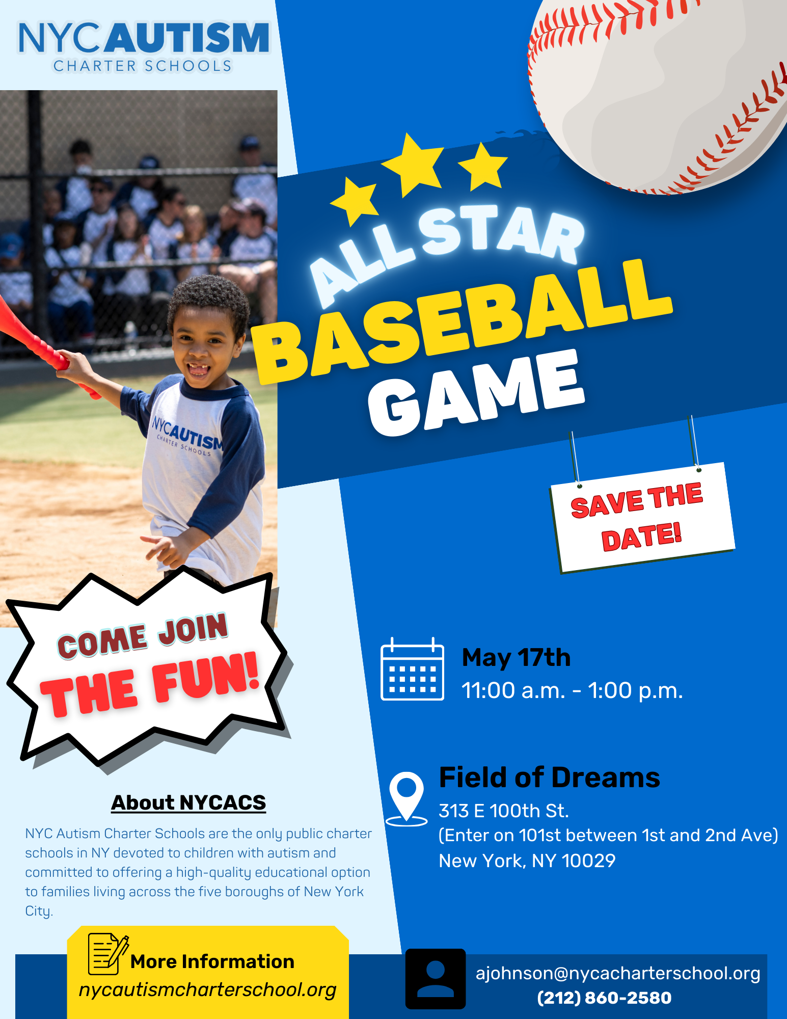 All Star Baseball Game | NYC Autism Charter School